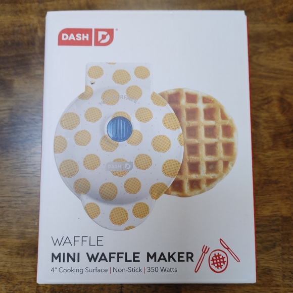 dash | Kitchen | Dashmini Waffle Maker New In Box Waffle Print | Poshmark